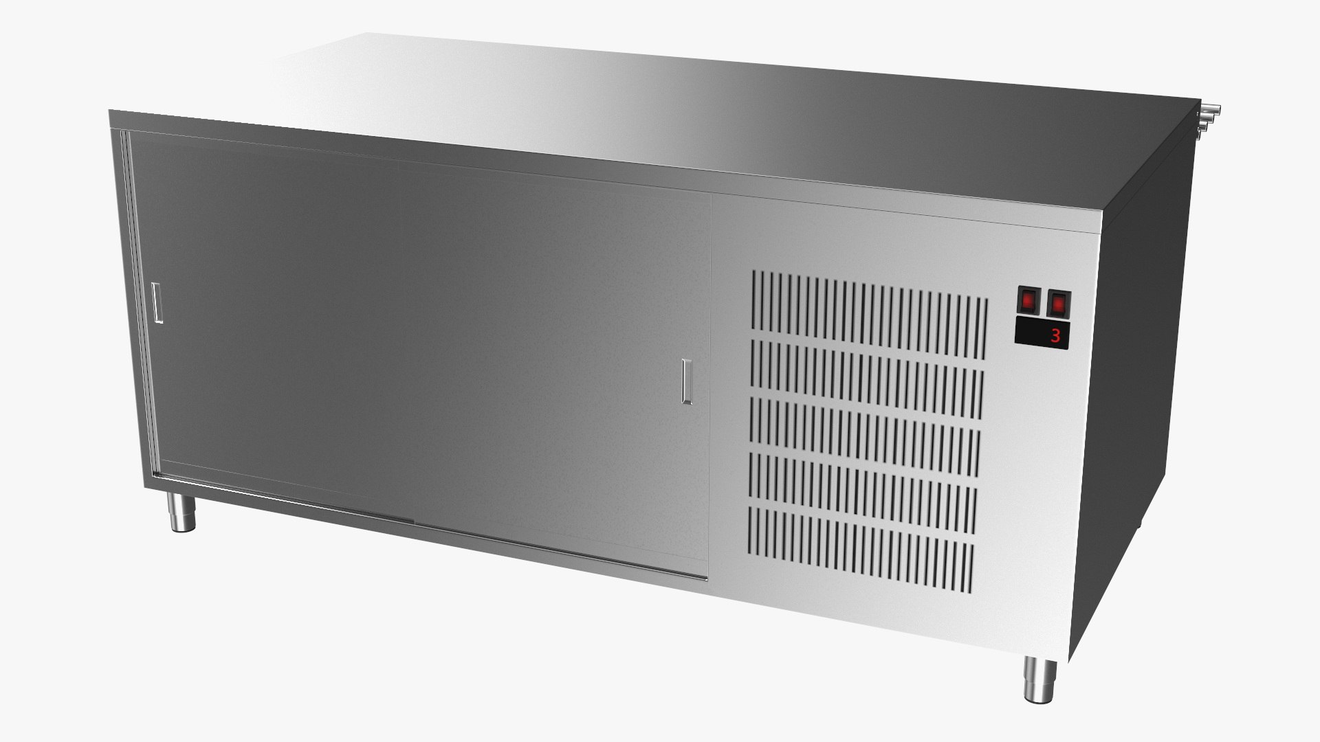 3D Stainless Steel Self Service Line - TurboSquid 2059211