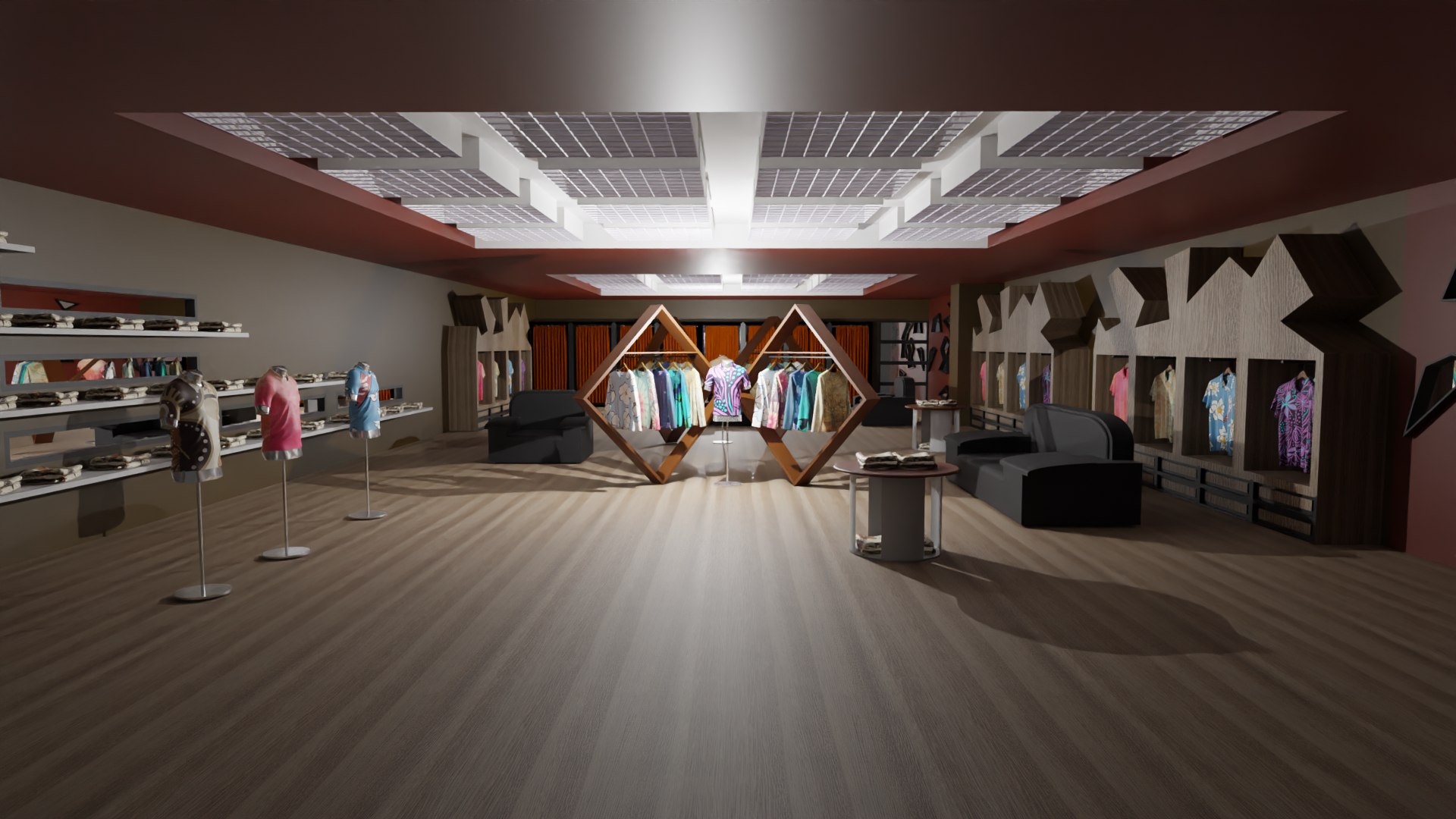 3D Model Clothing Store Interior - TurboSquid 2157410