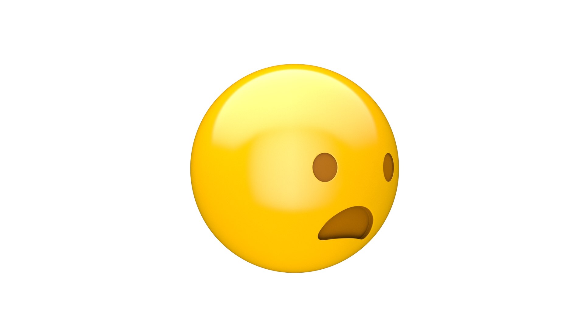 Apple Frowning Face With Open Mouth 3D Model - TurboSquid 1771681