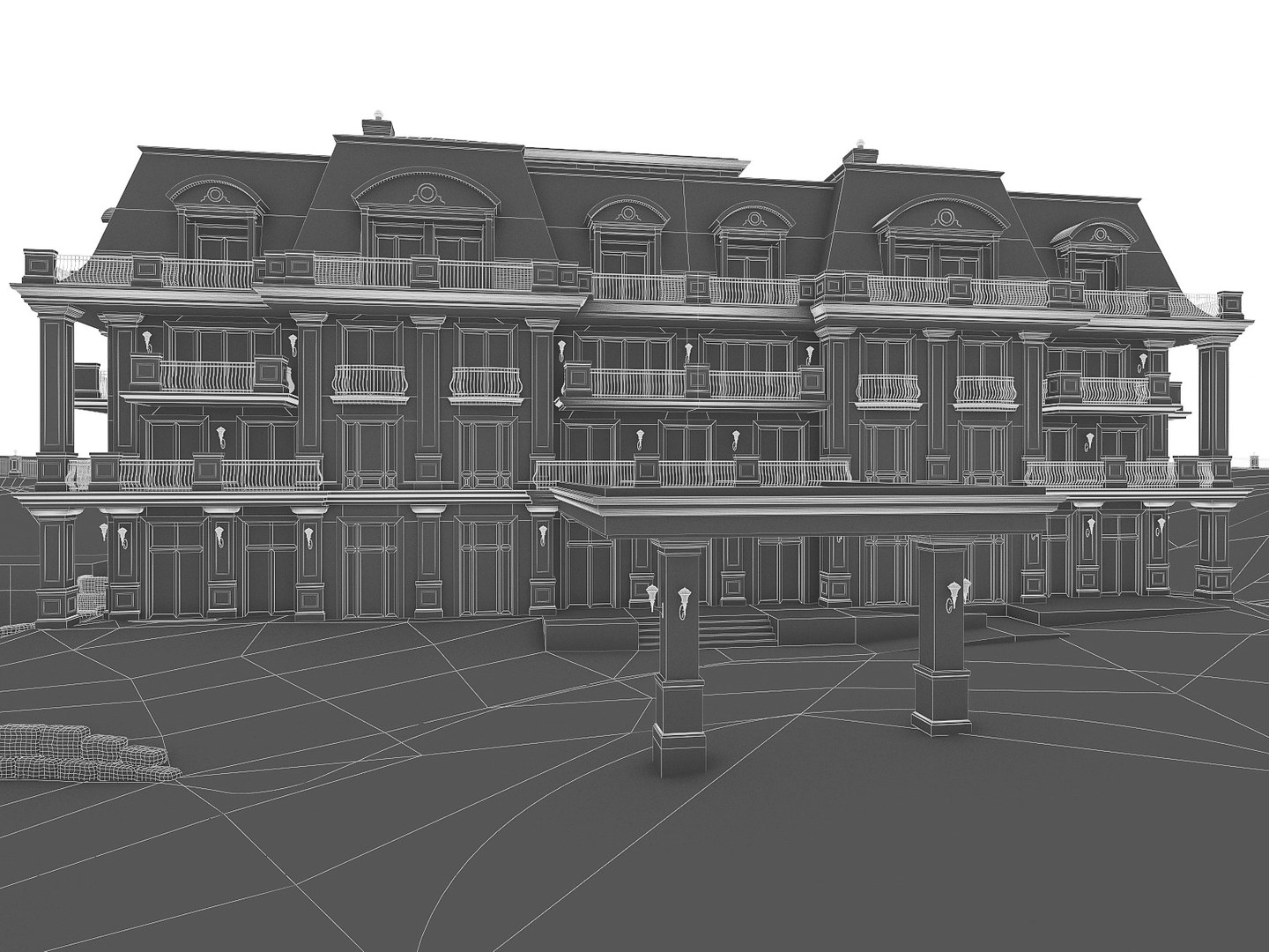 3D Hotel Resort - Full Set - TurboSquid 1751204