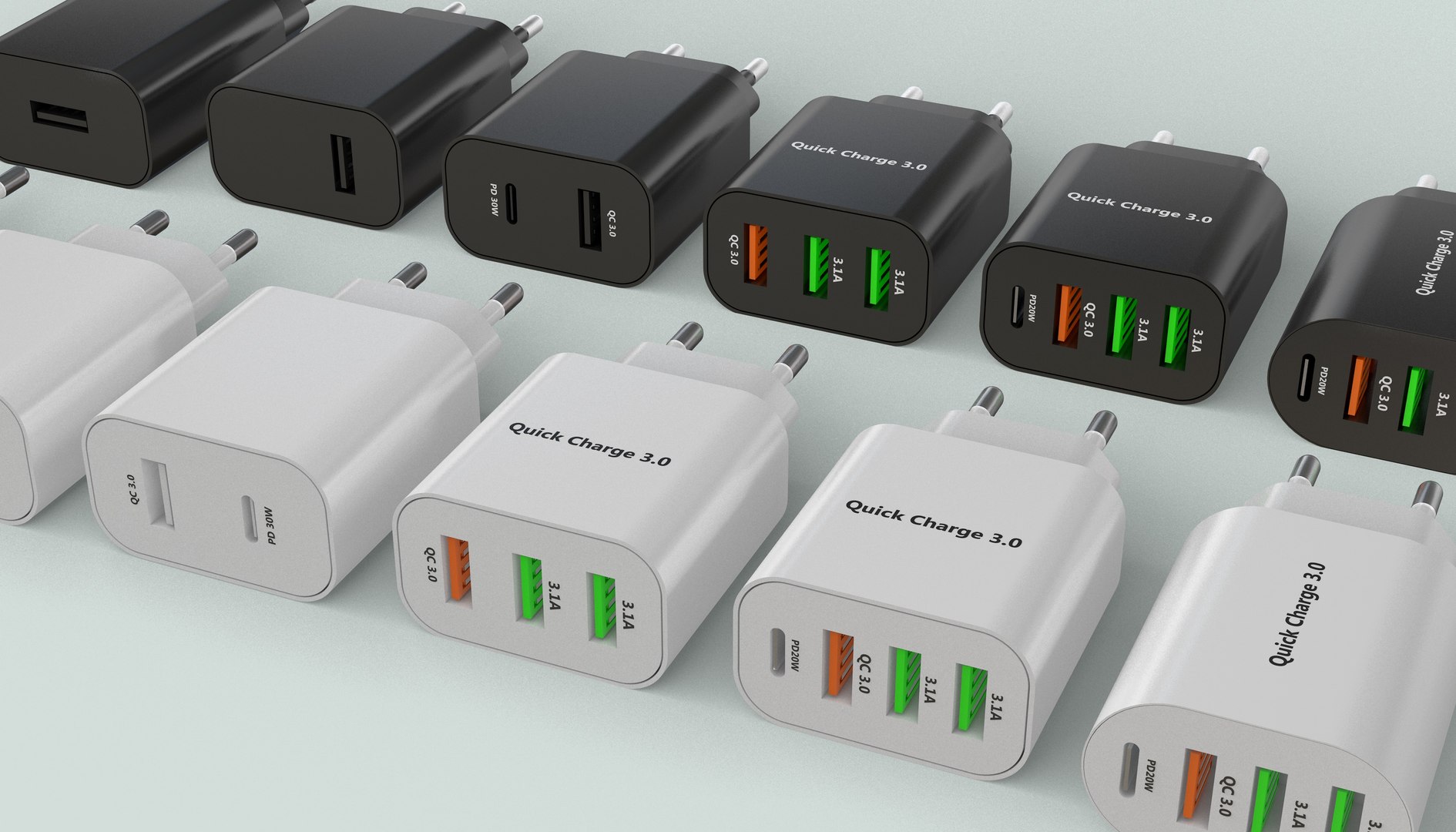 Phone Chargers Collection C4d 3D Model - TurboSquid 2319634
