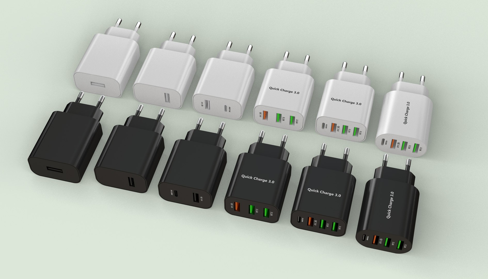 Phone Chargers Collection C4d 3D Model - TurboSquid 2319634