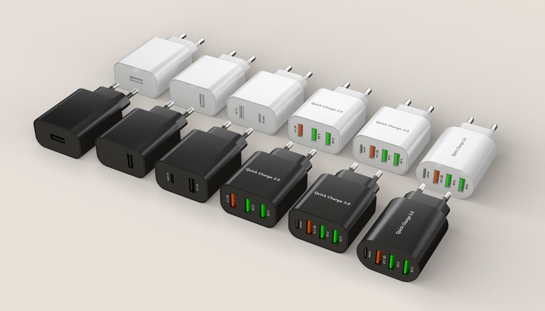Phone Chargers Collection C4d 3D Model - TurboSquid 2319634