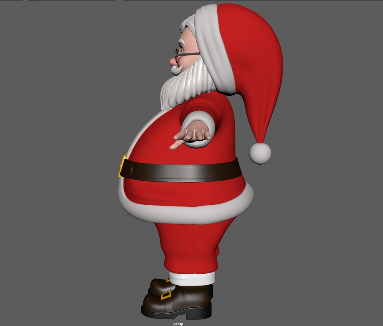 Santa Claus Cartoon Character 3D Model - TurboSquid 1435680