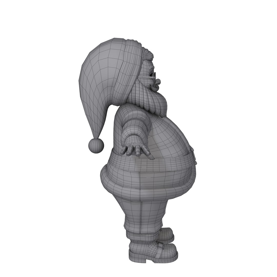 Santa Claus Cartoon Character 3D Model - TurboSquid 1435680
