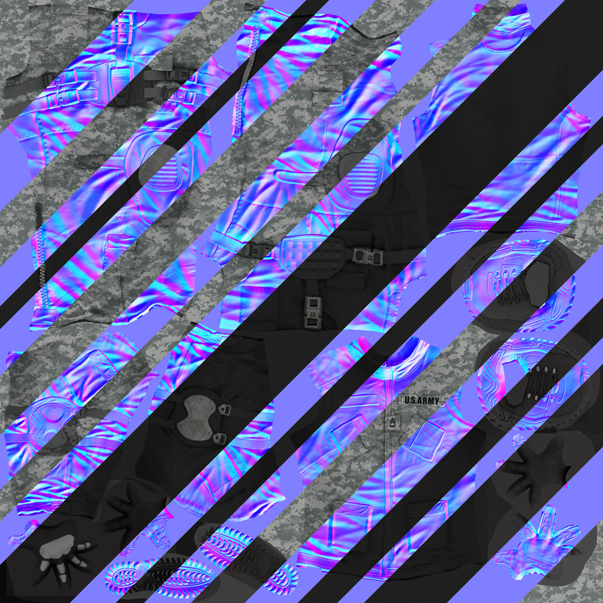 military male soldier max