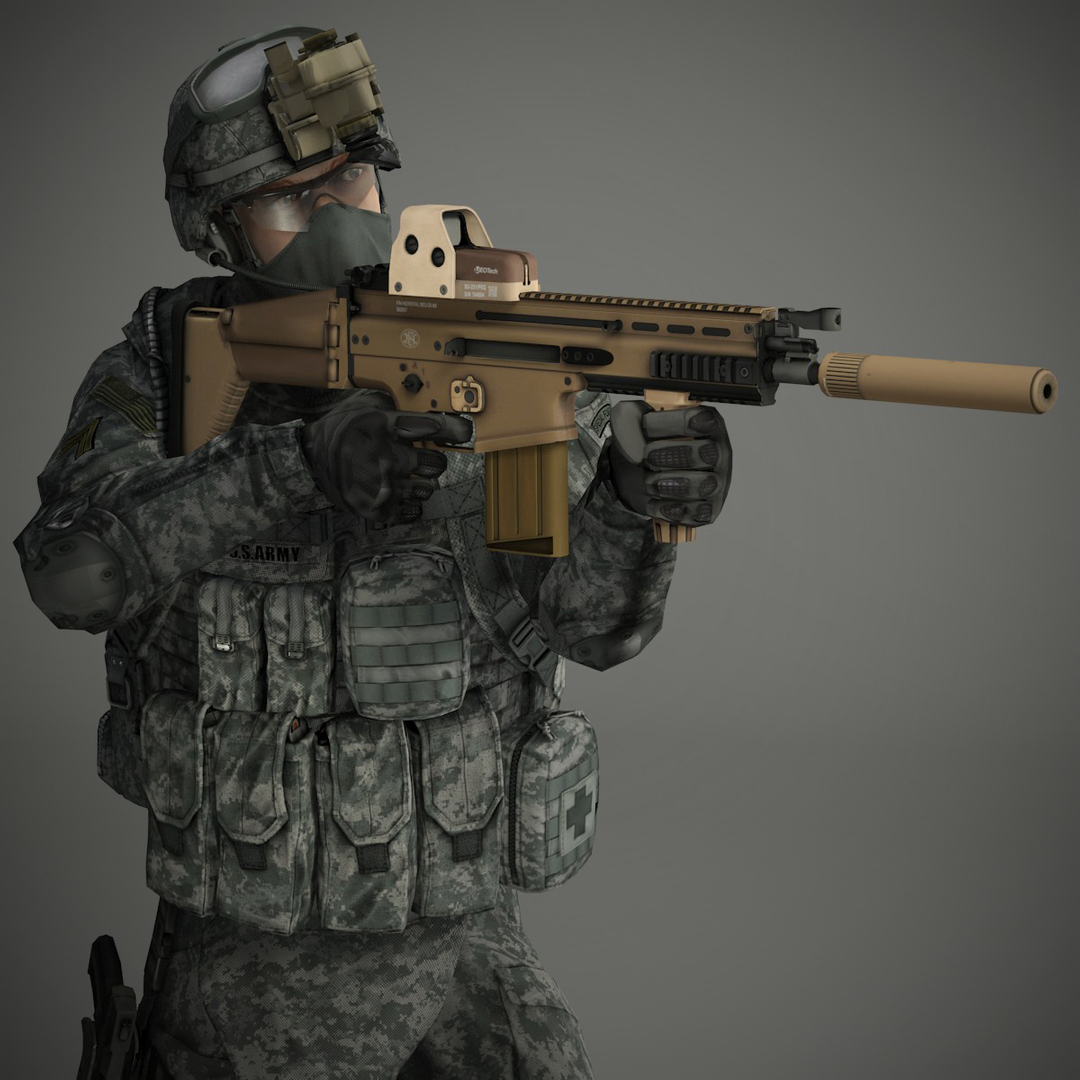 military male soldier max