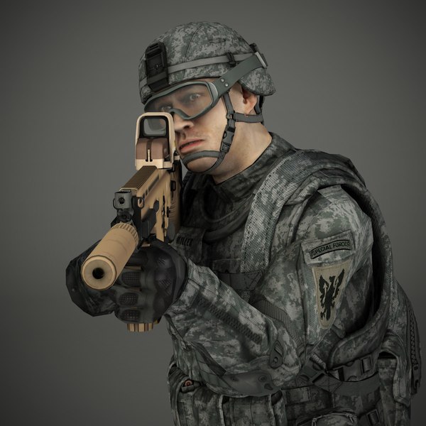 military male soldier max
