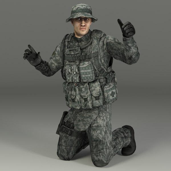 military male soldier max