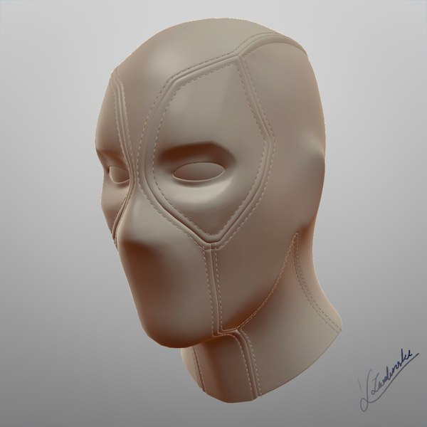 deadpool head fbx