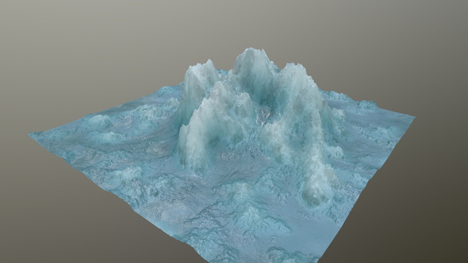 Ice mountain 3D - TurboSquid 1368479