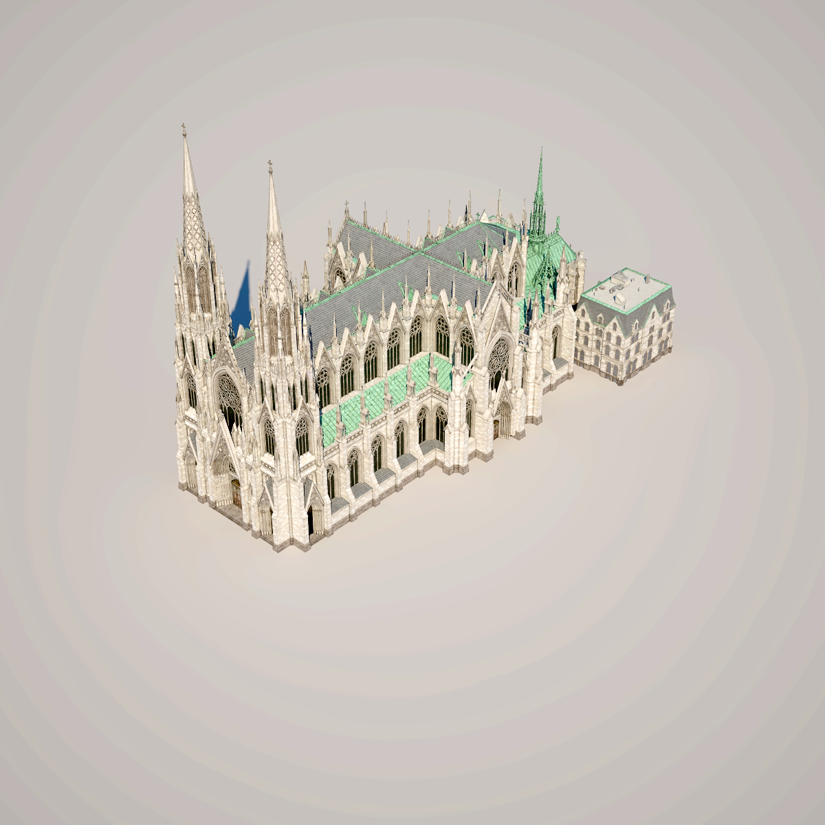 3d realistic st patrick s cathedral