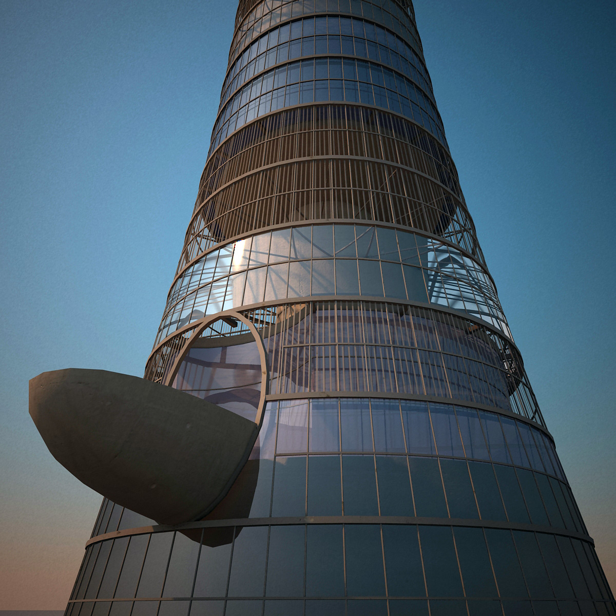 aspire tower 3d model