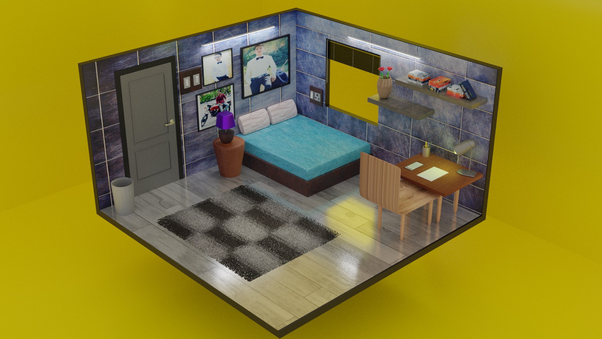 3D Room Isometric - TurboSquid 1697292