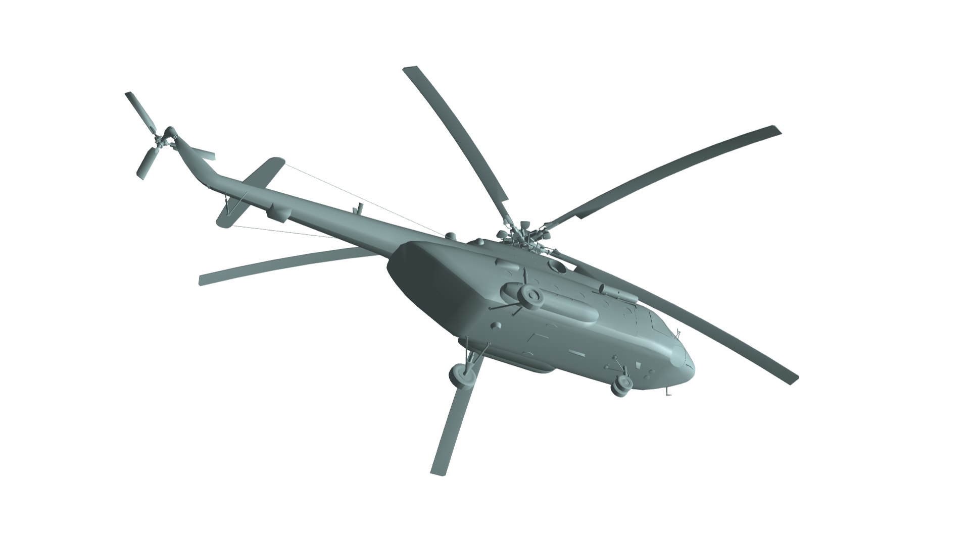 Mil Mi-17 3D Model - TurboSquid 1985392