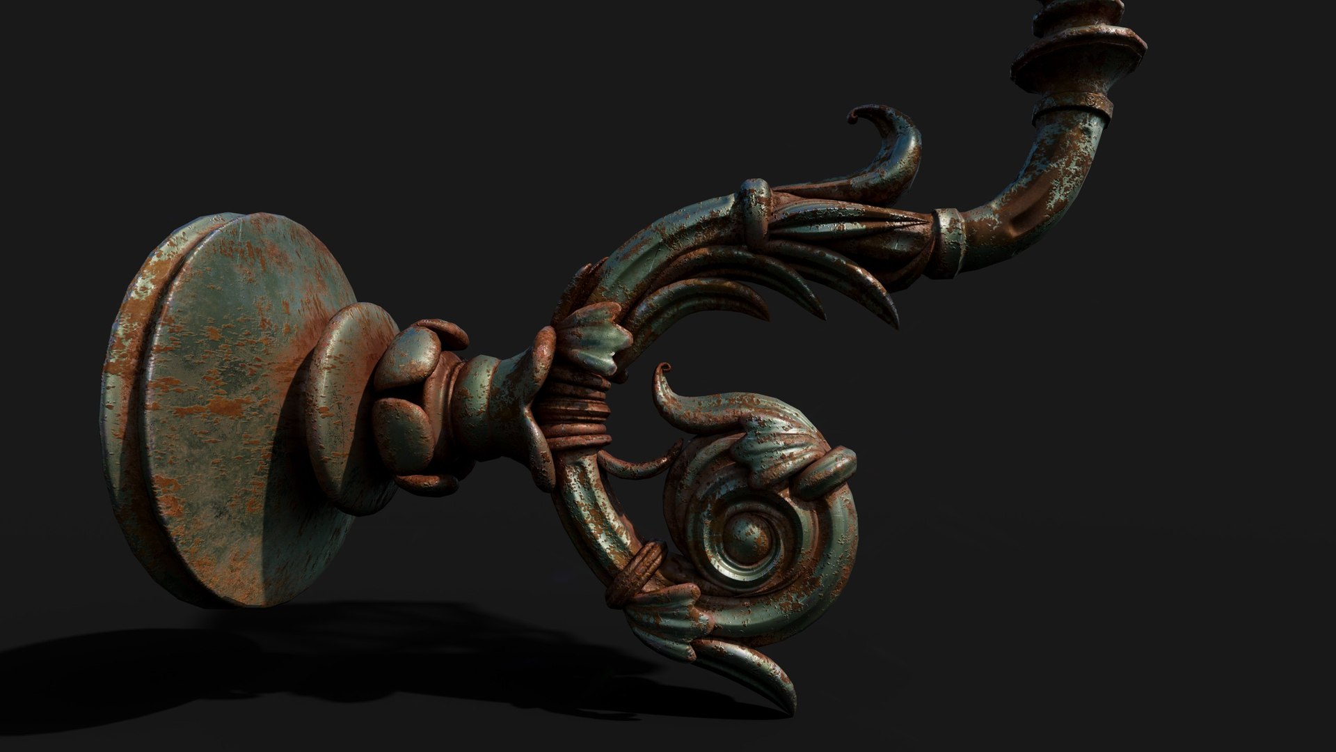 Rusted Lamp 3D model - TurboSquid 2141255