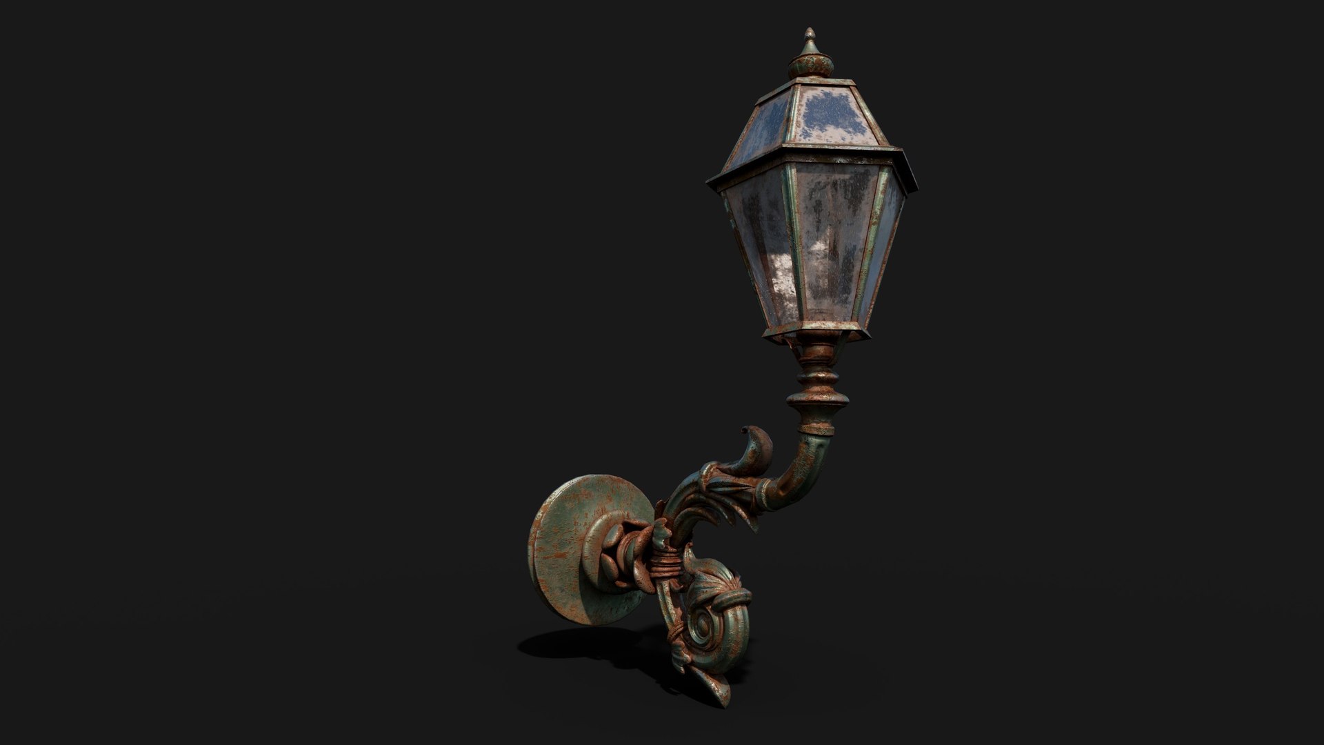 Rusted Lamp 3D model - TurboSquid 2141255