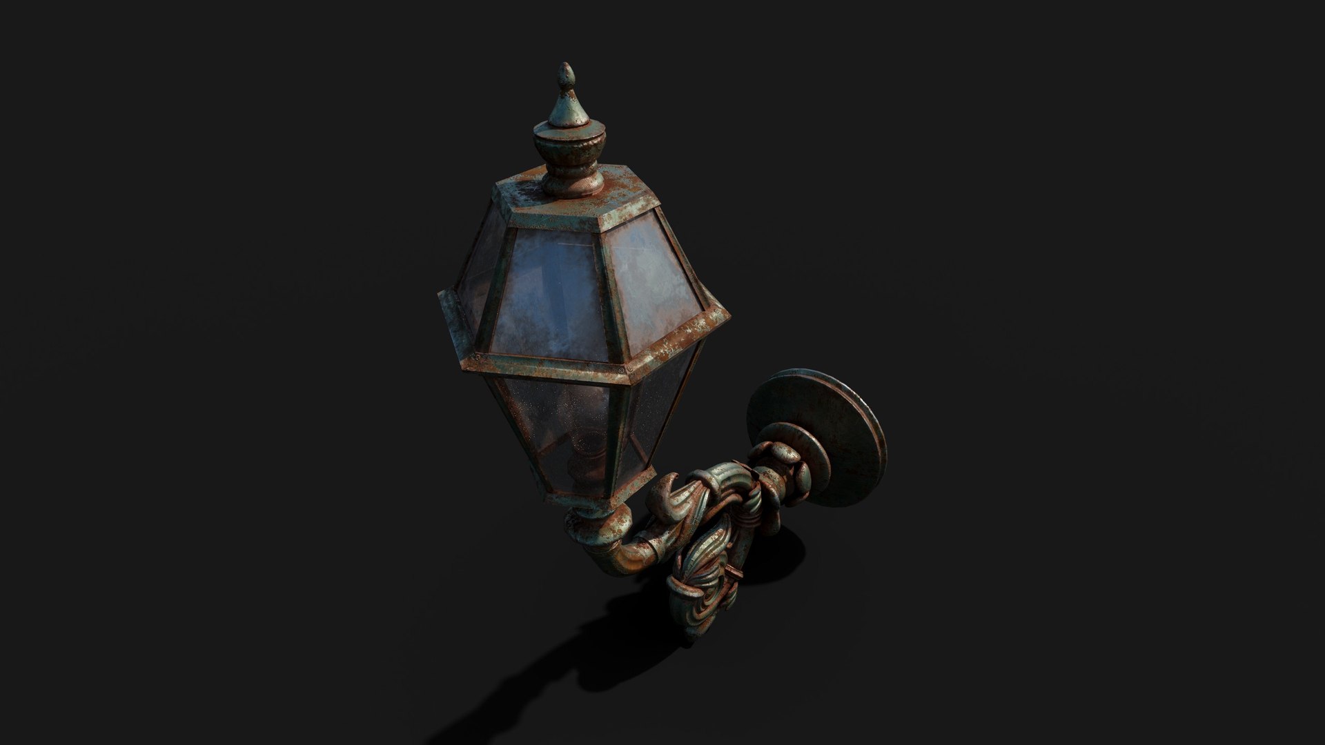 Rusted Lamp 3D model - TurboSquid 2141255