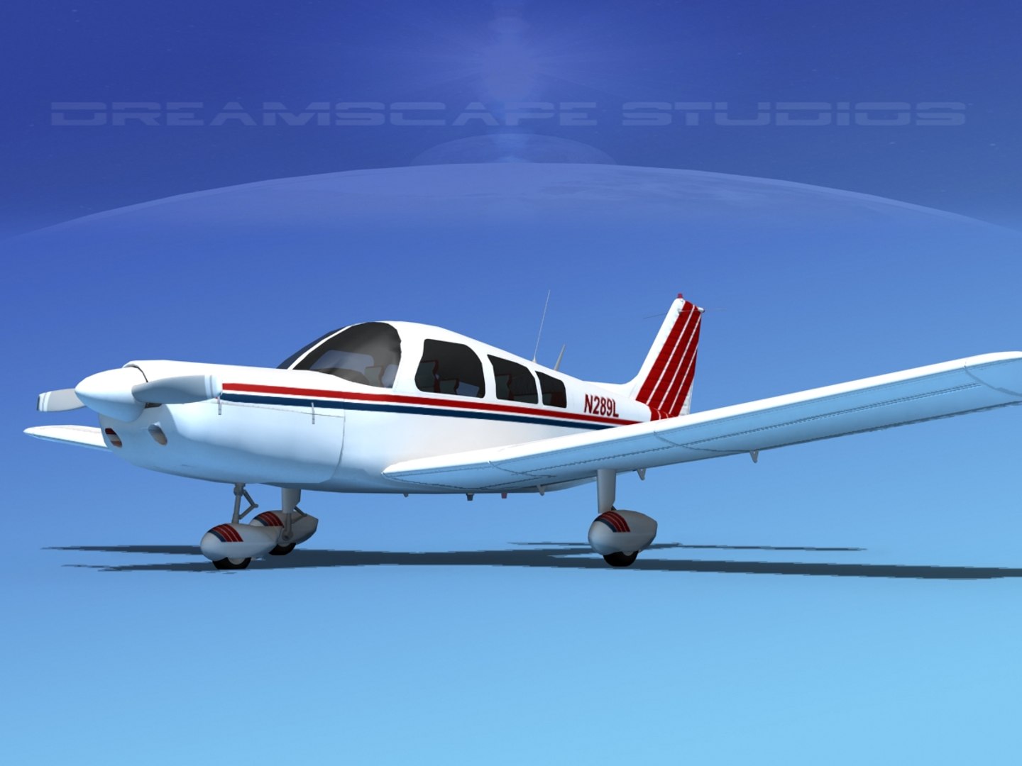 Propeller Piper Pa-28 Pa-28-235 3d Model