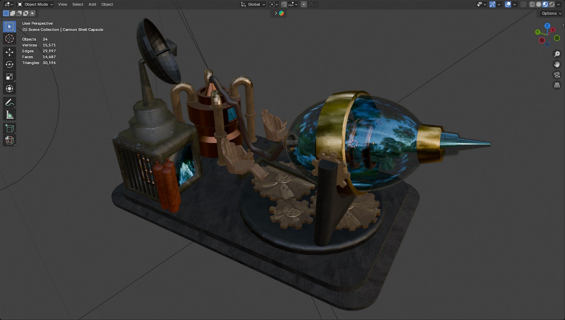 Steampunk Plasma Ray Cannon 3D Model - TurboSquid 2384816