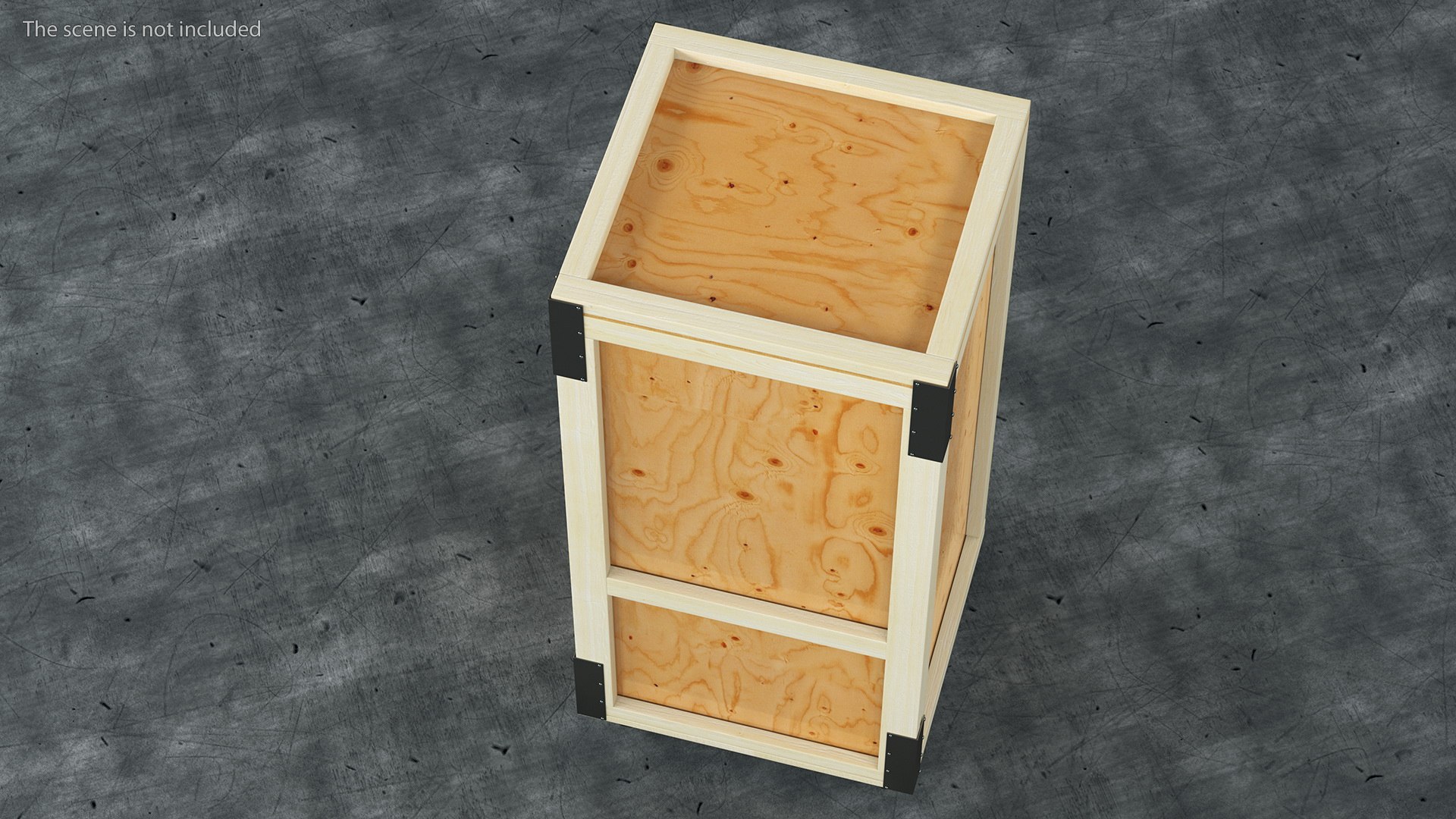 Tall Reusable Wooden Shipping Crate Model - TurboSquid 1878025