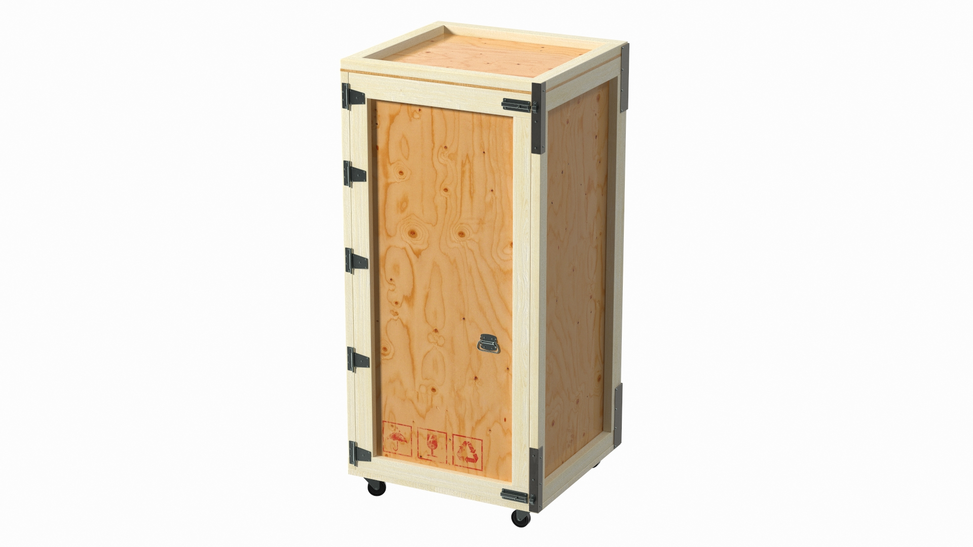 Tall Reusable Wooden Shipping Crate Model - TurboSquid 1878025