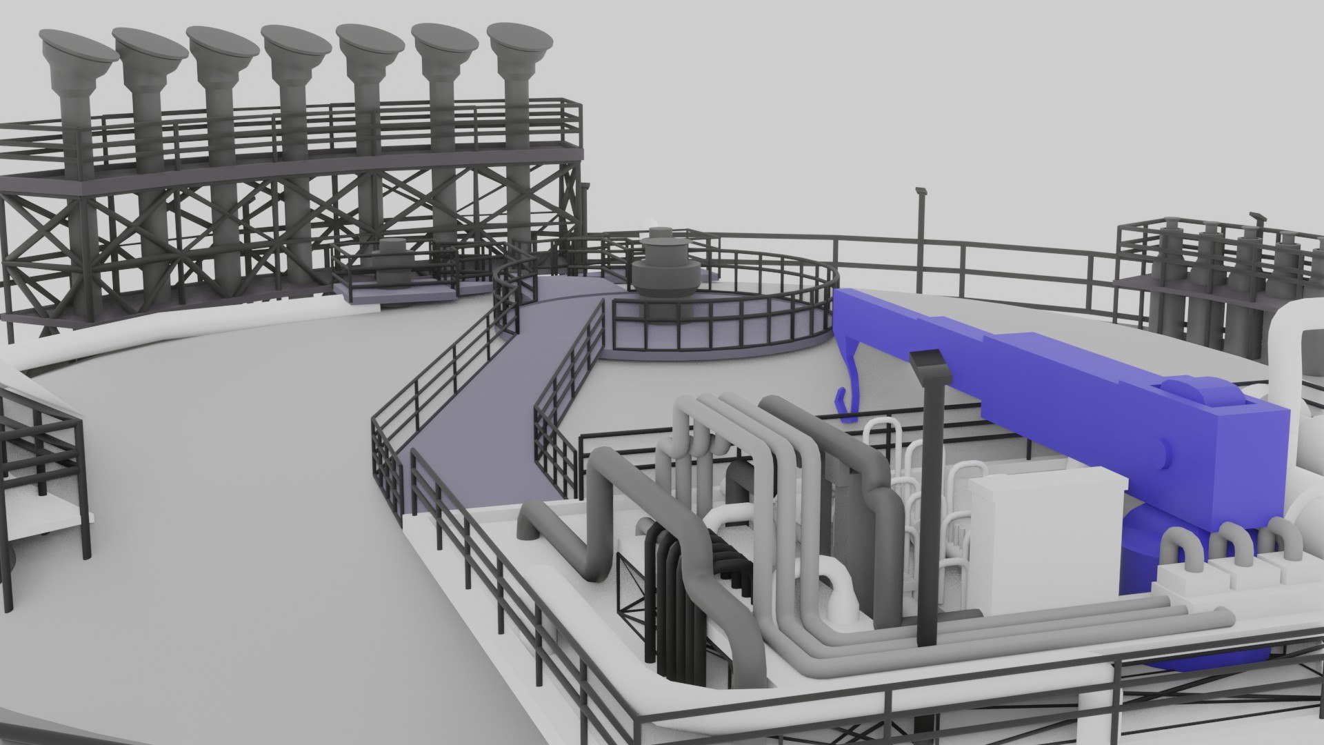 Realistic Gas Storage 3D Model - TurboSquid 2006583