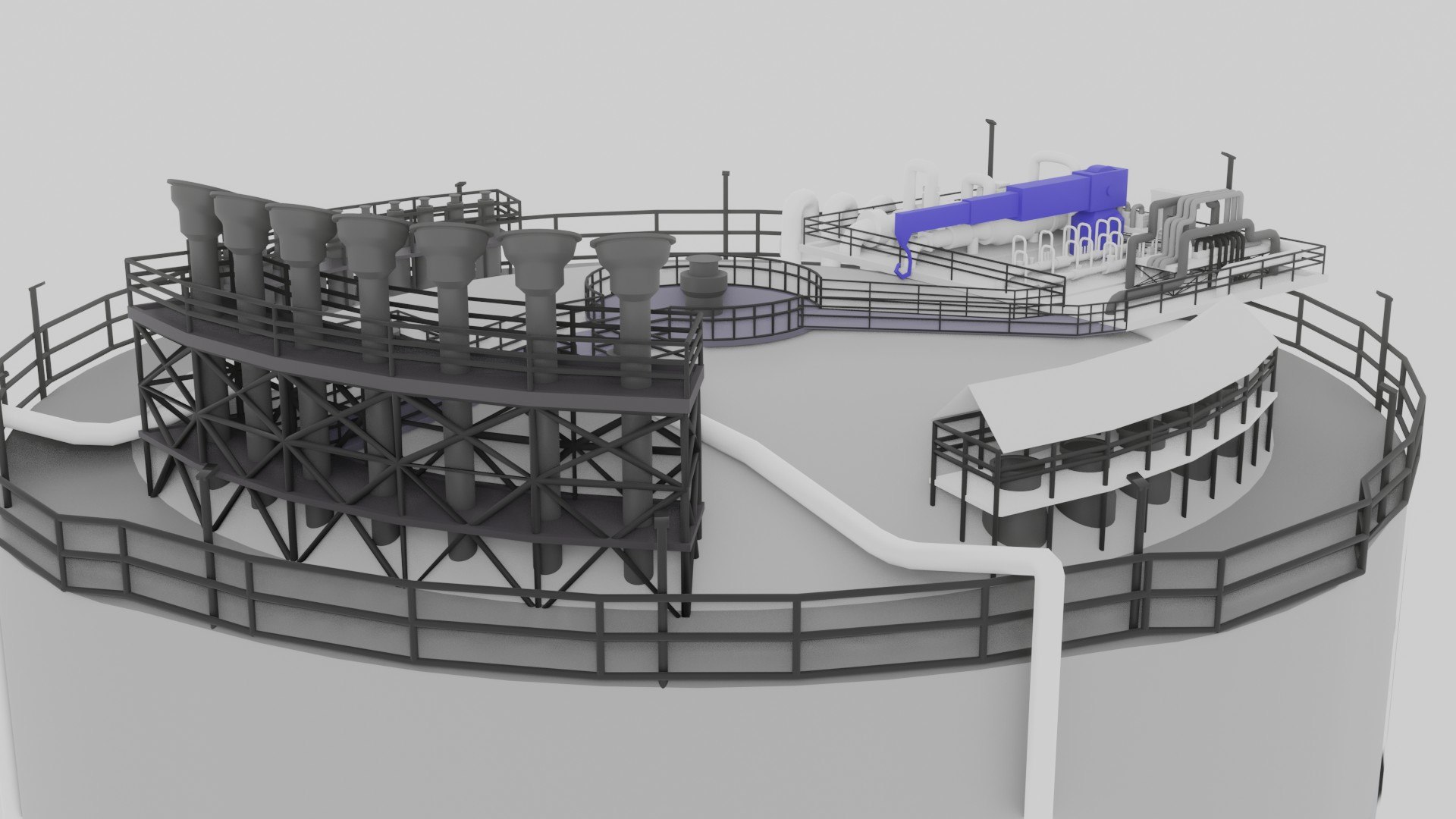 Realistic Gas Storage 3D Model - TurboSquid 2006583