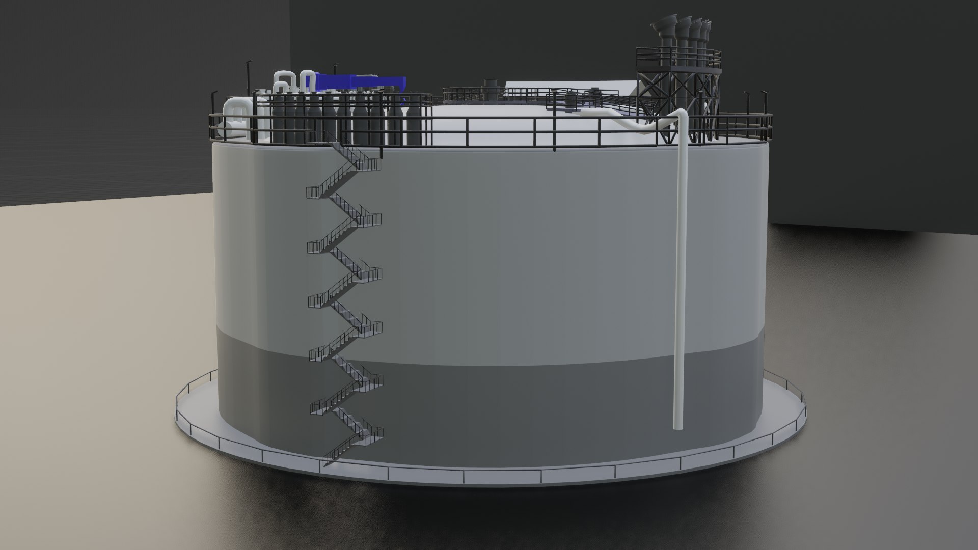 Realistic Gas Storage 3D Model - TurboSquid 2006583