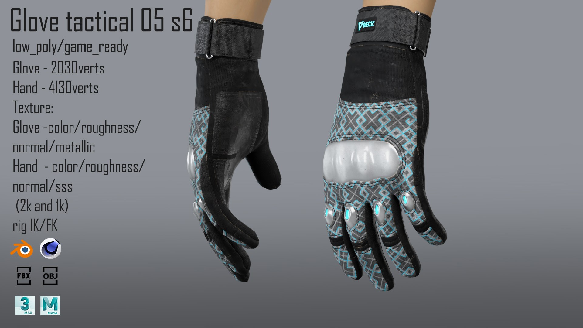 3D FPS Hand Glove Tactical 05 S6 Model - TurboSquid 1827844