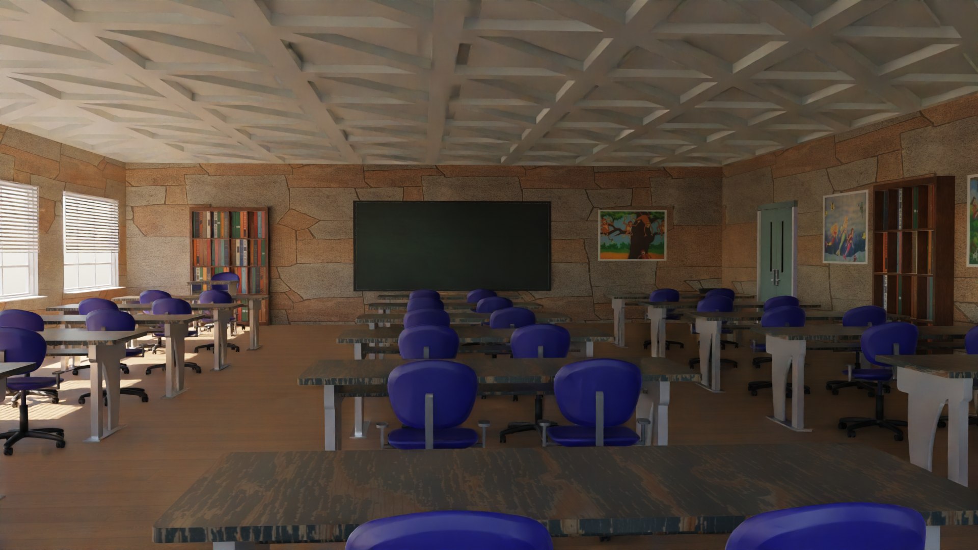 3D School Classroom Model - TurboSquid 2159657