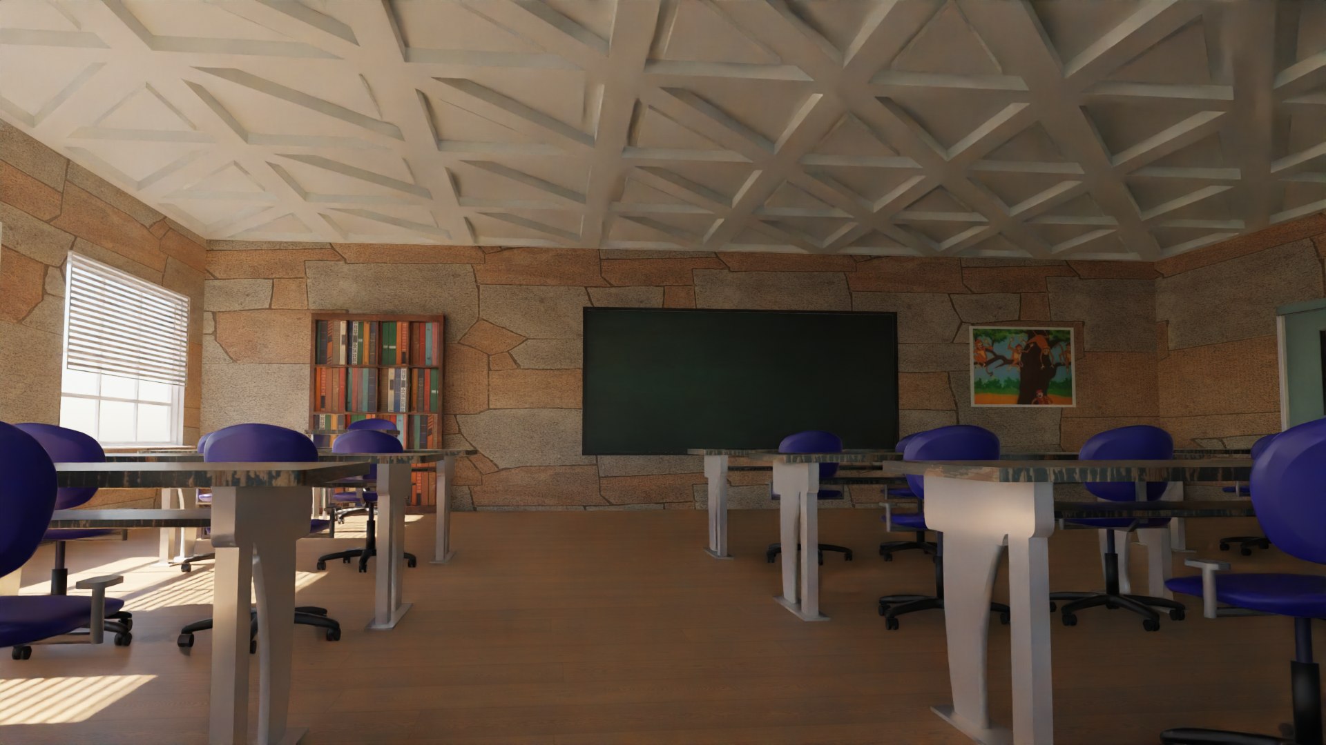 3D School Classroom Model - TurboSquid 2159657