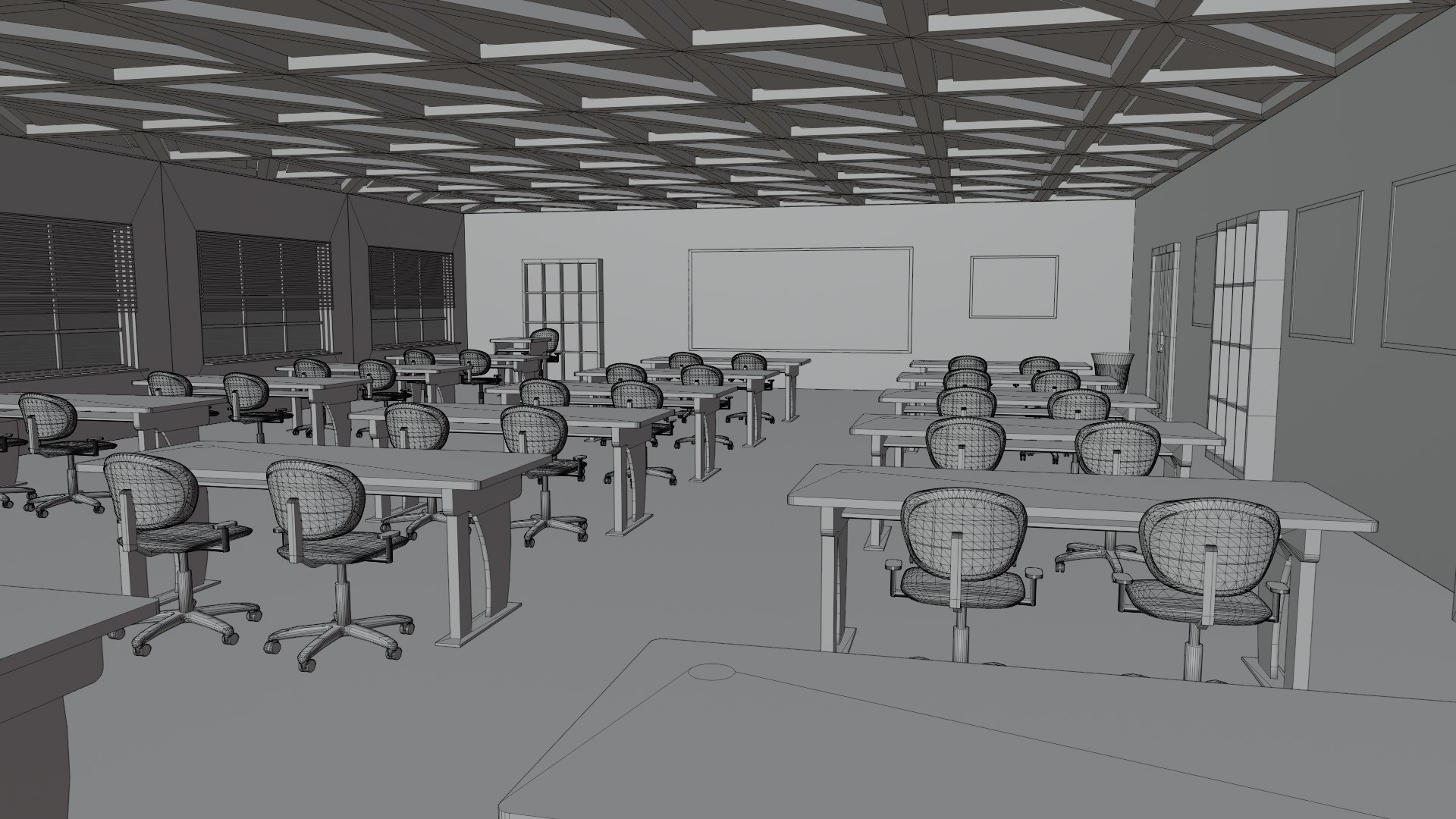 3D School Classroom Model - TurboSquid 2159657