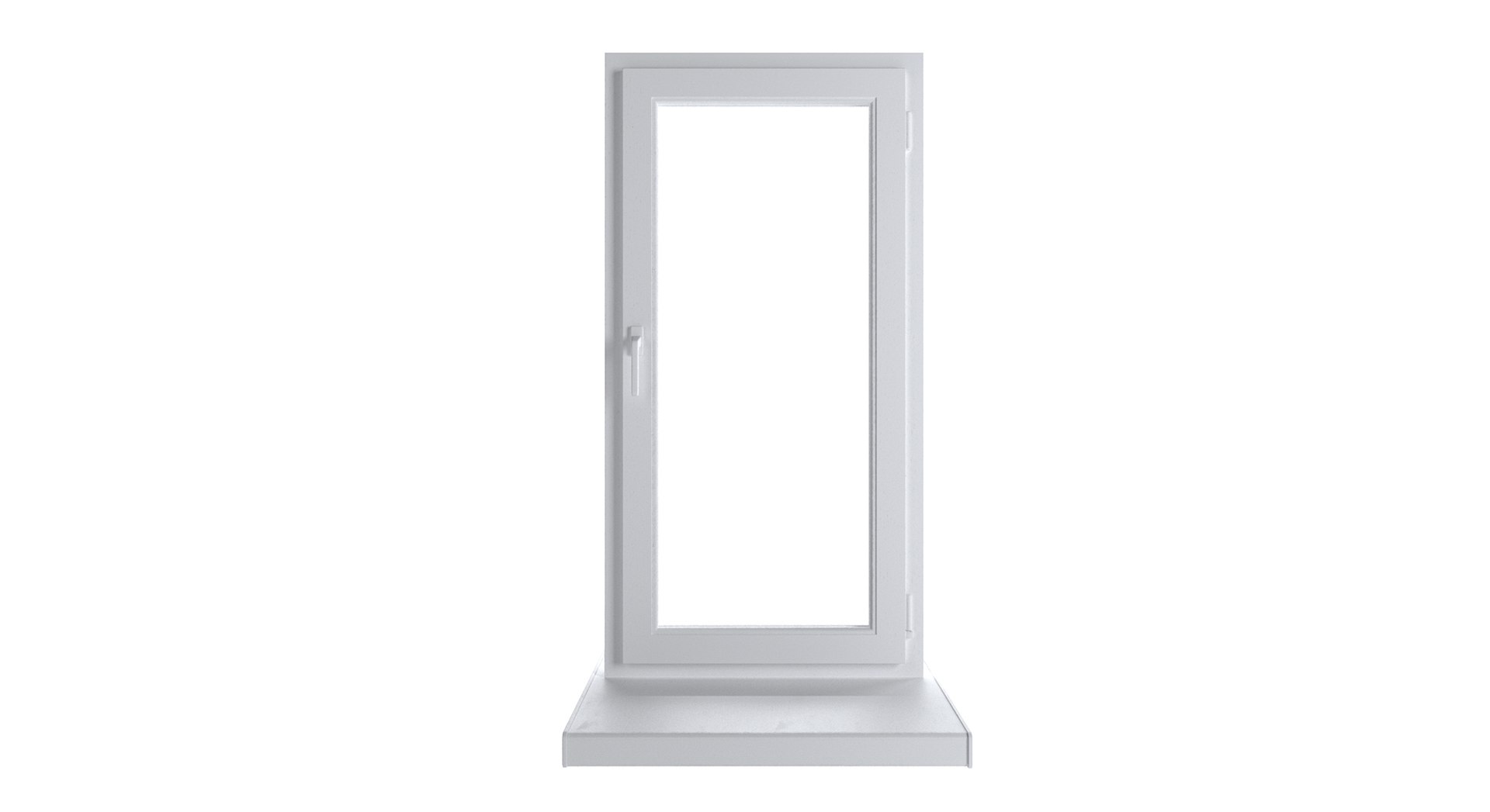 3D Model Plastic Window - White - TurboSquid 2048037