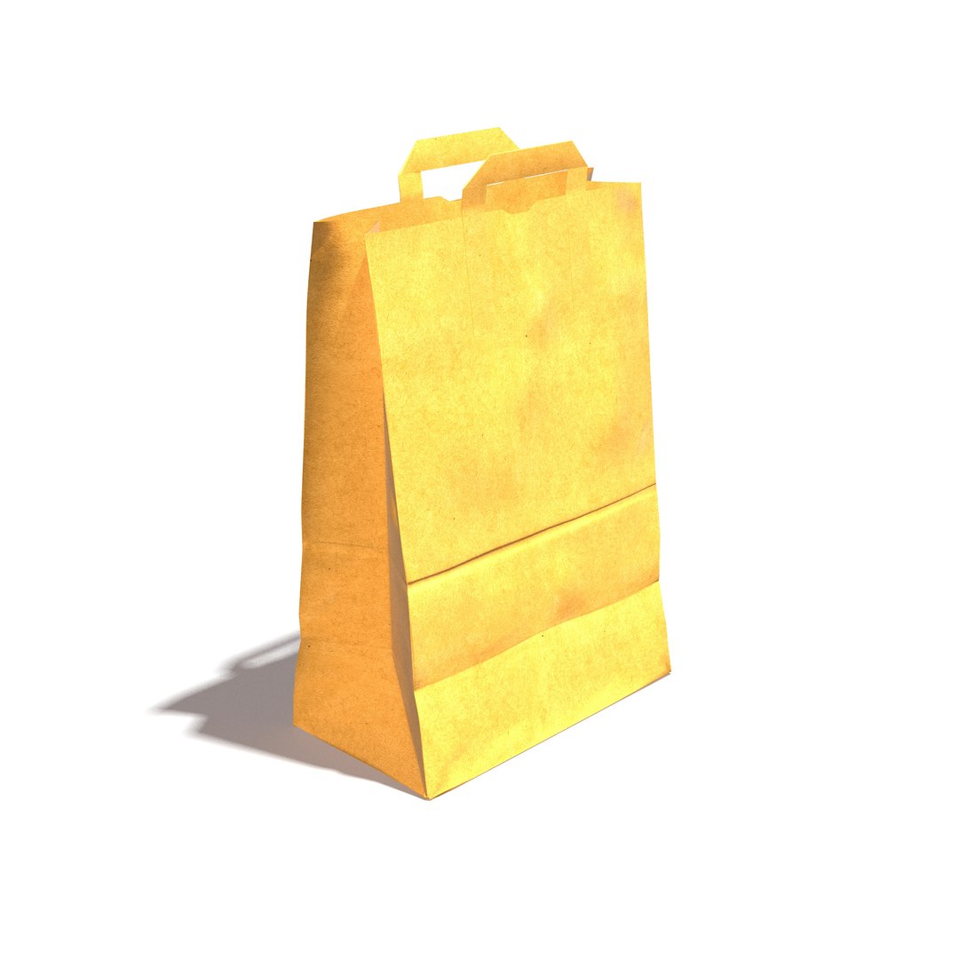 Paper Bag 3D Model - TurboSquid 1542918