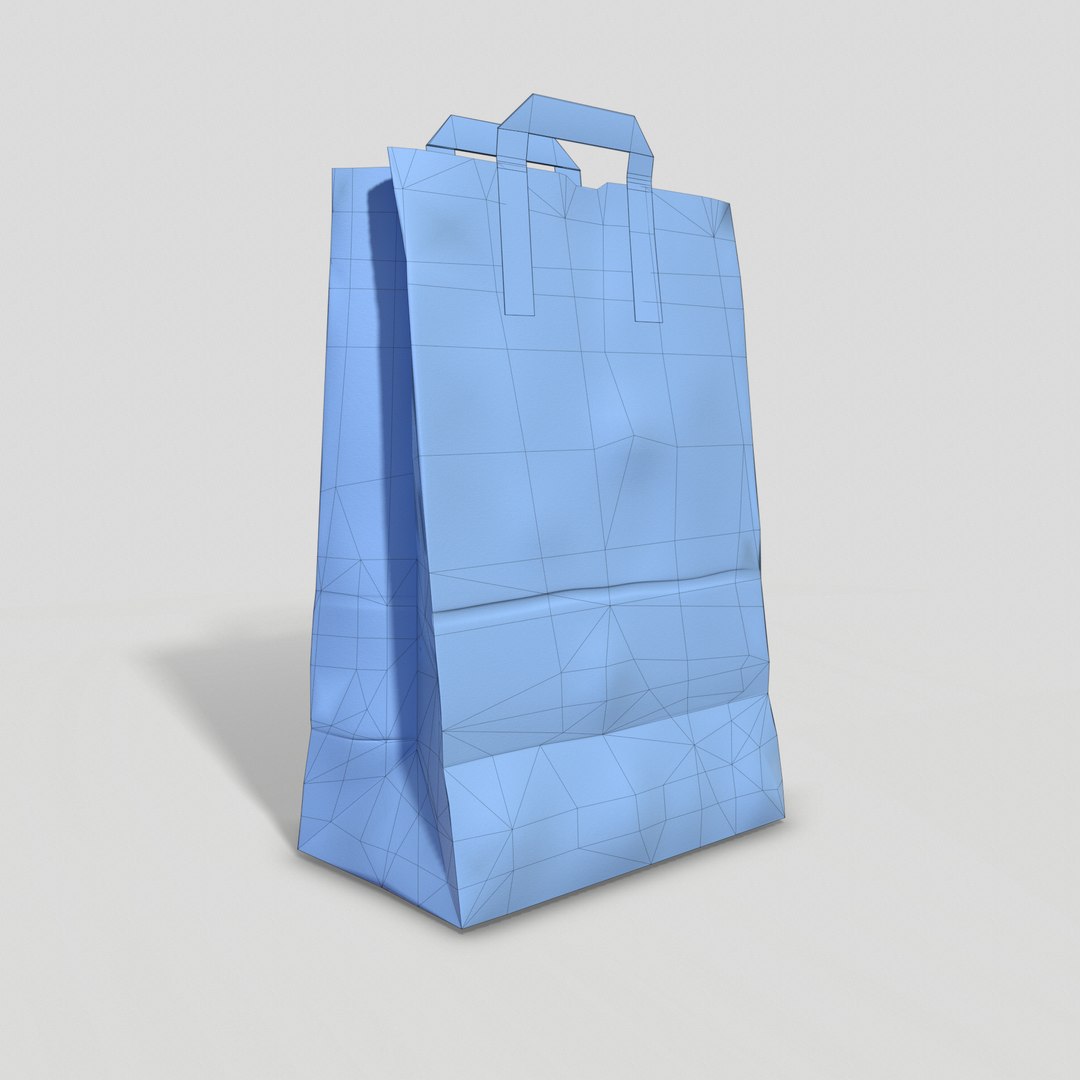Paper Bag 3D Model - TurboSquid 1542918