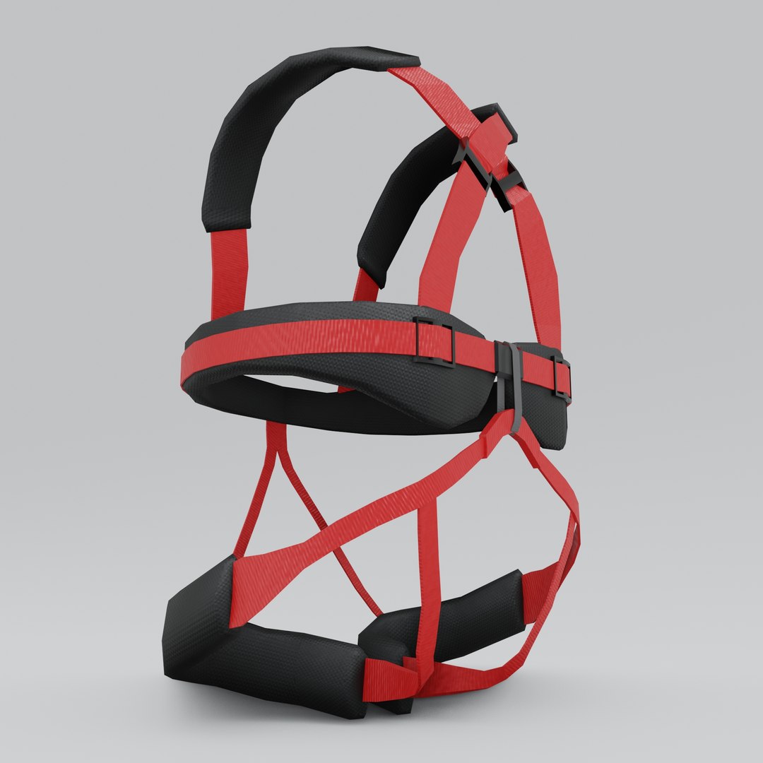 3D Low Poly Climbing Harness - TurboSquid 2164569