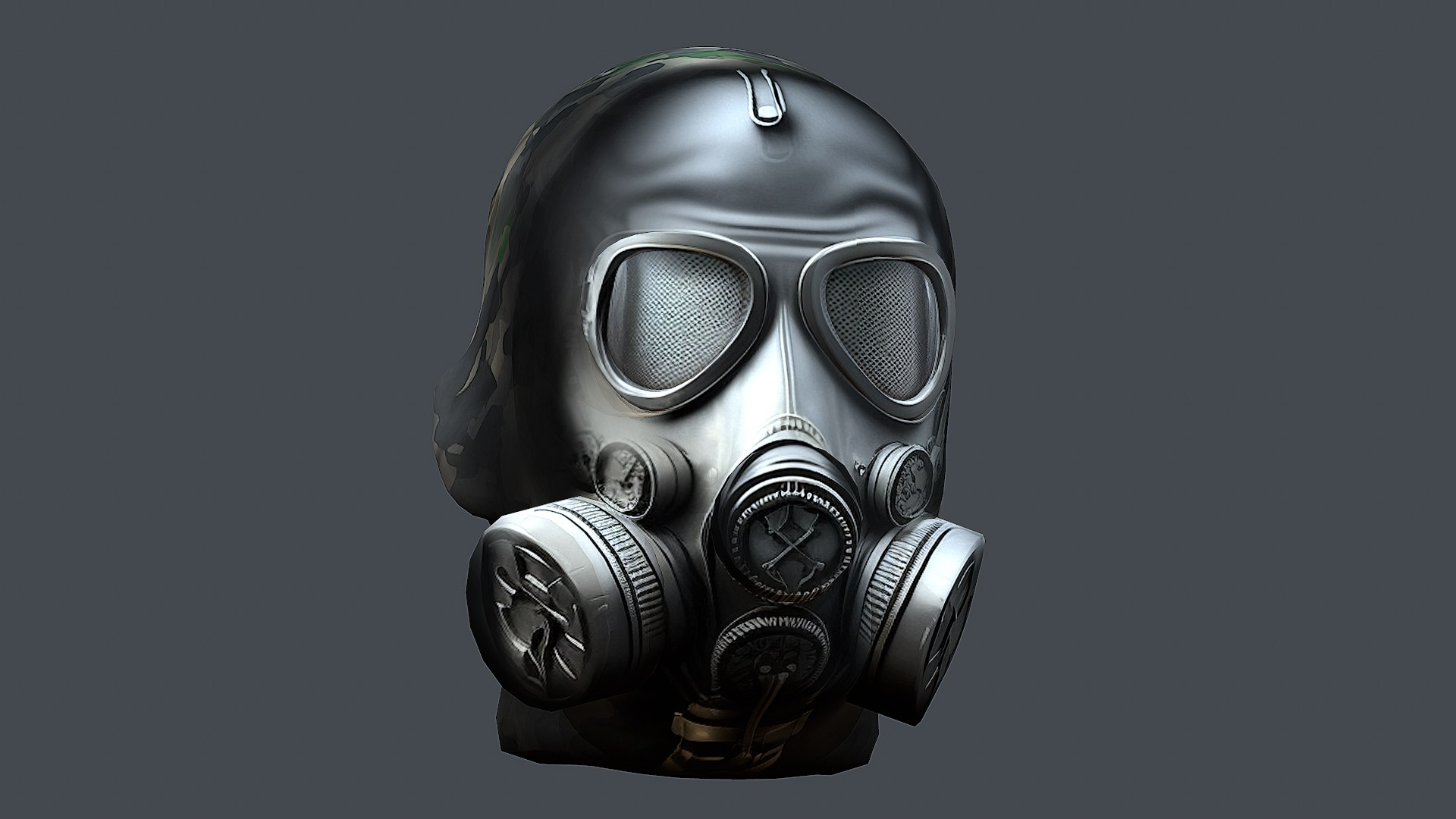 Gas Mask Helmet Military Combat Protection 3D Model - TurboSquid 2028701