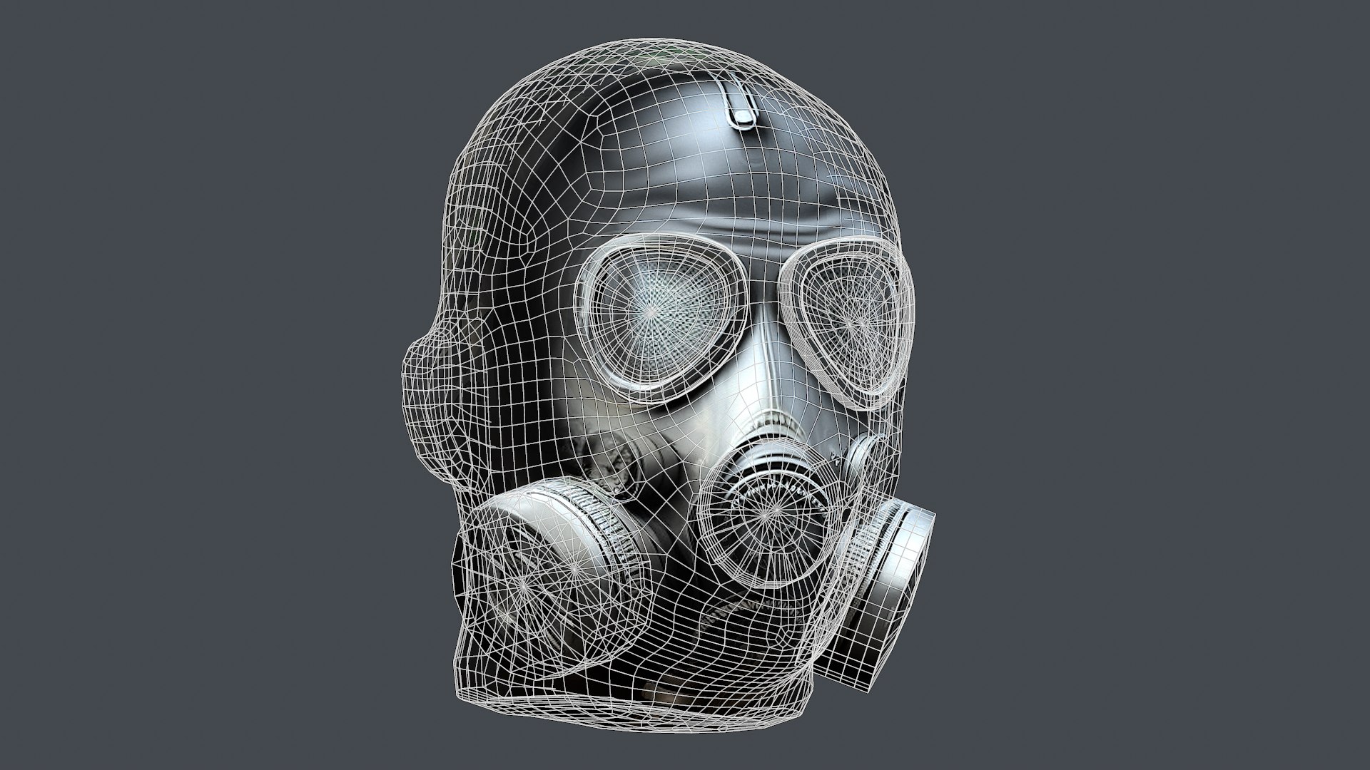 Gas Mask Helmet Military Combat Protection 3D Model - TurboSquid 2028701