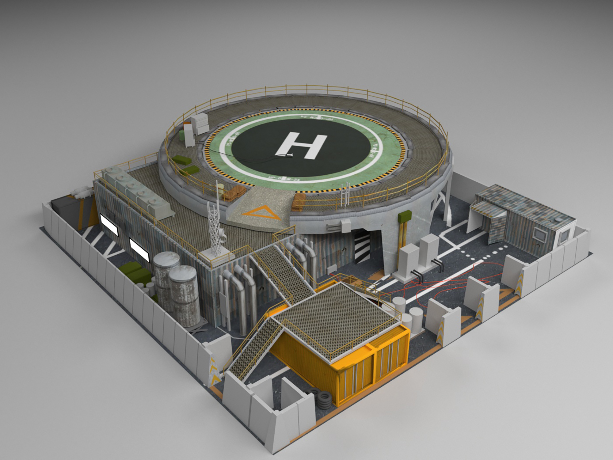 3D Helipad - TurboSquid 1755094