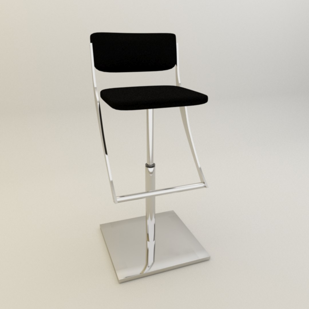 3d bar stool model