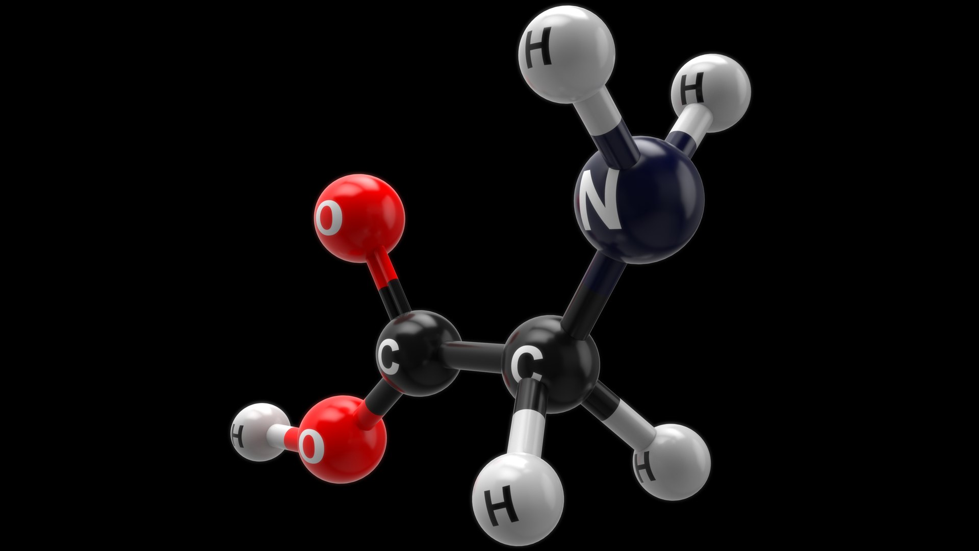 Glycine Molecule 3D Model - TurboSquid 2337654
