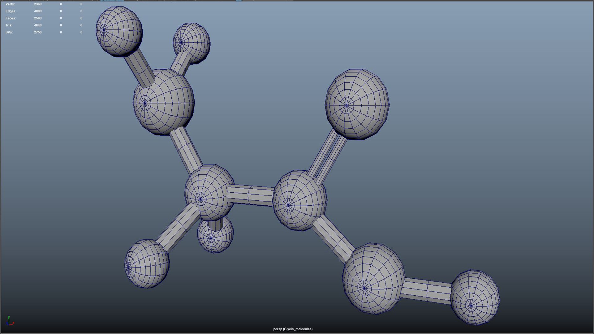 Glycine Molecule 3D Model - TurboSquid 2337654