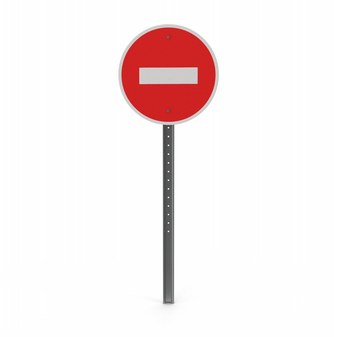 3D Road Sign Forbidden - TurboSquid 2006313