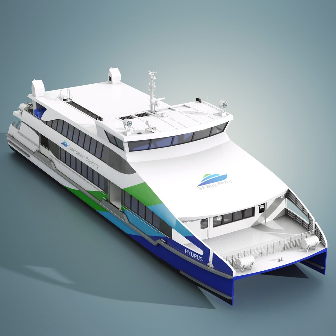 3D San Francisco Bay Ferry Hydrus - TurboSquid 1868591