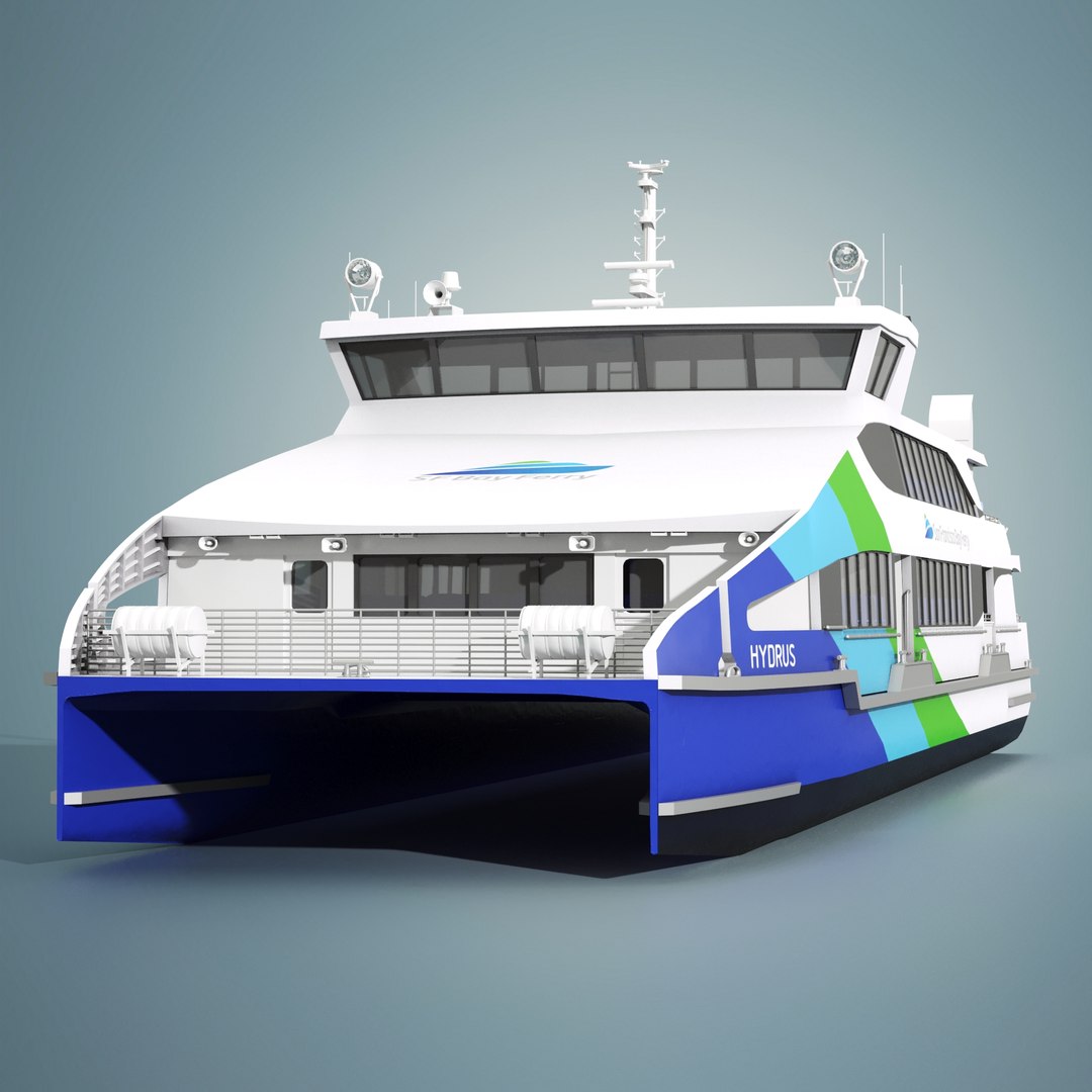 3D San Francisco Bay Ferry Hydrus - TurboSquid 1868591