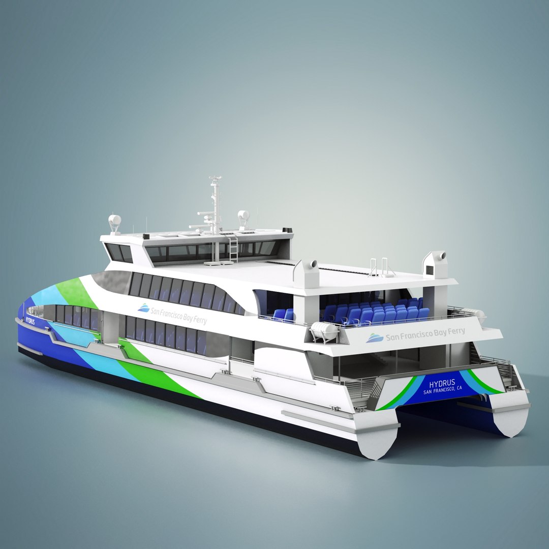 3D San Francisco Bay Ferry Hydrus - TurboSquid 1868591