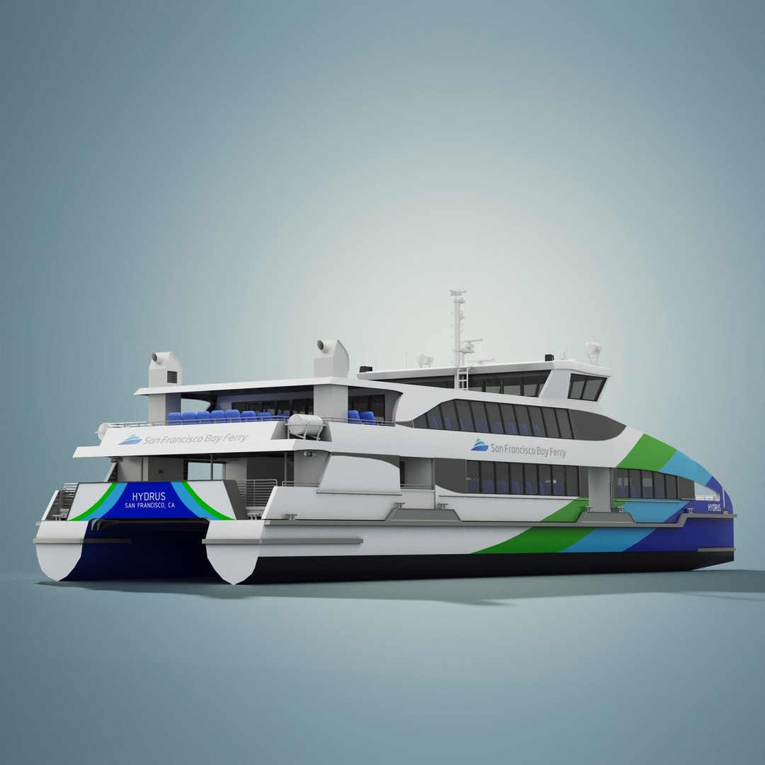 3D San Francisco Bay Ferry Hydrus - TurboSquid 1868591