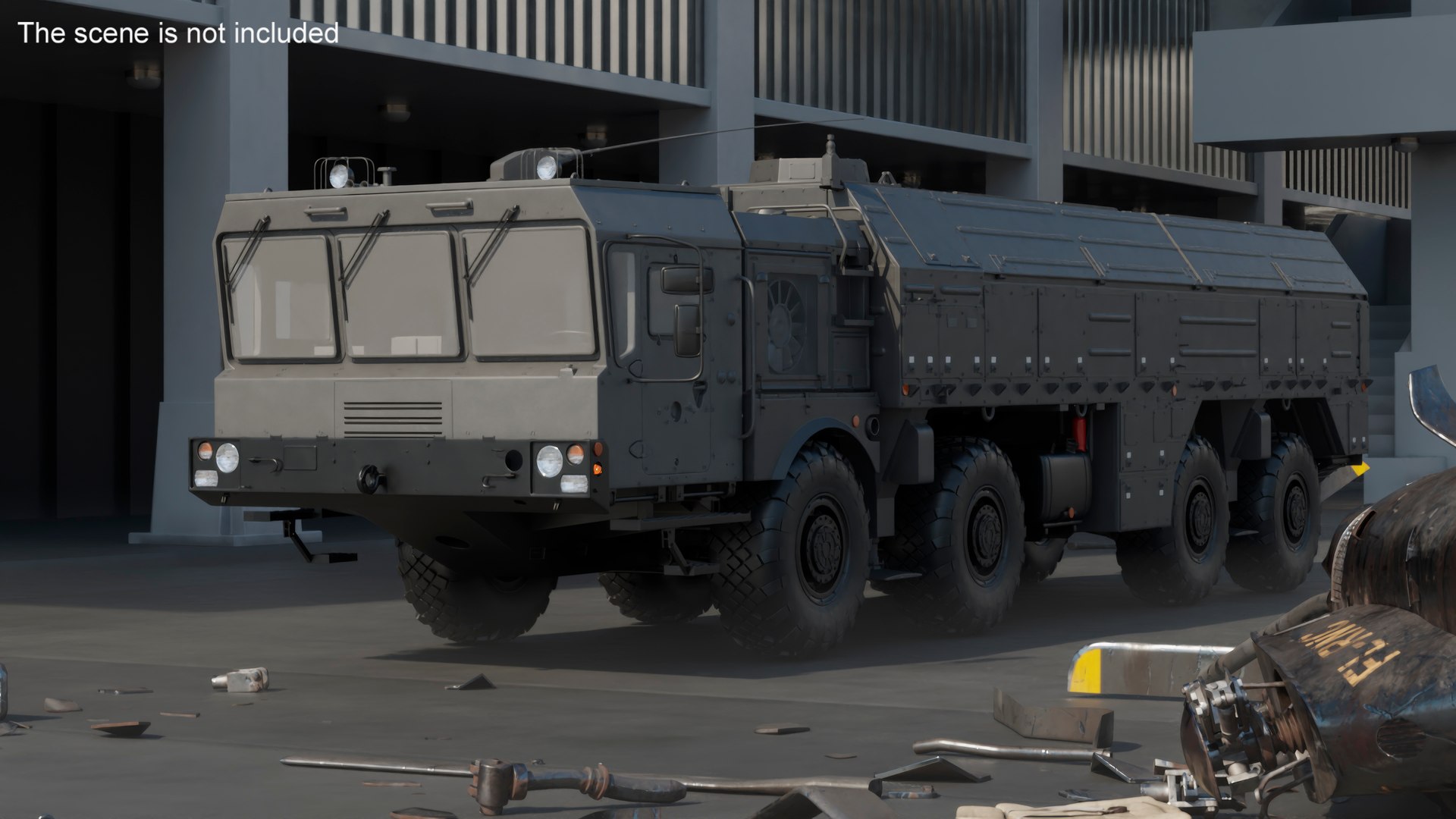 3D Military Missile Tactical Truck Rigged For Maya - TurboSquid 2346250