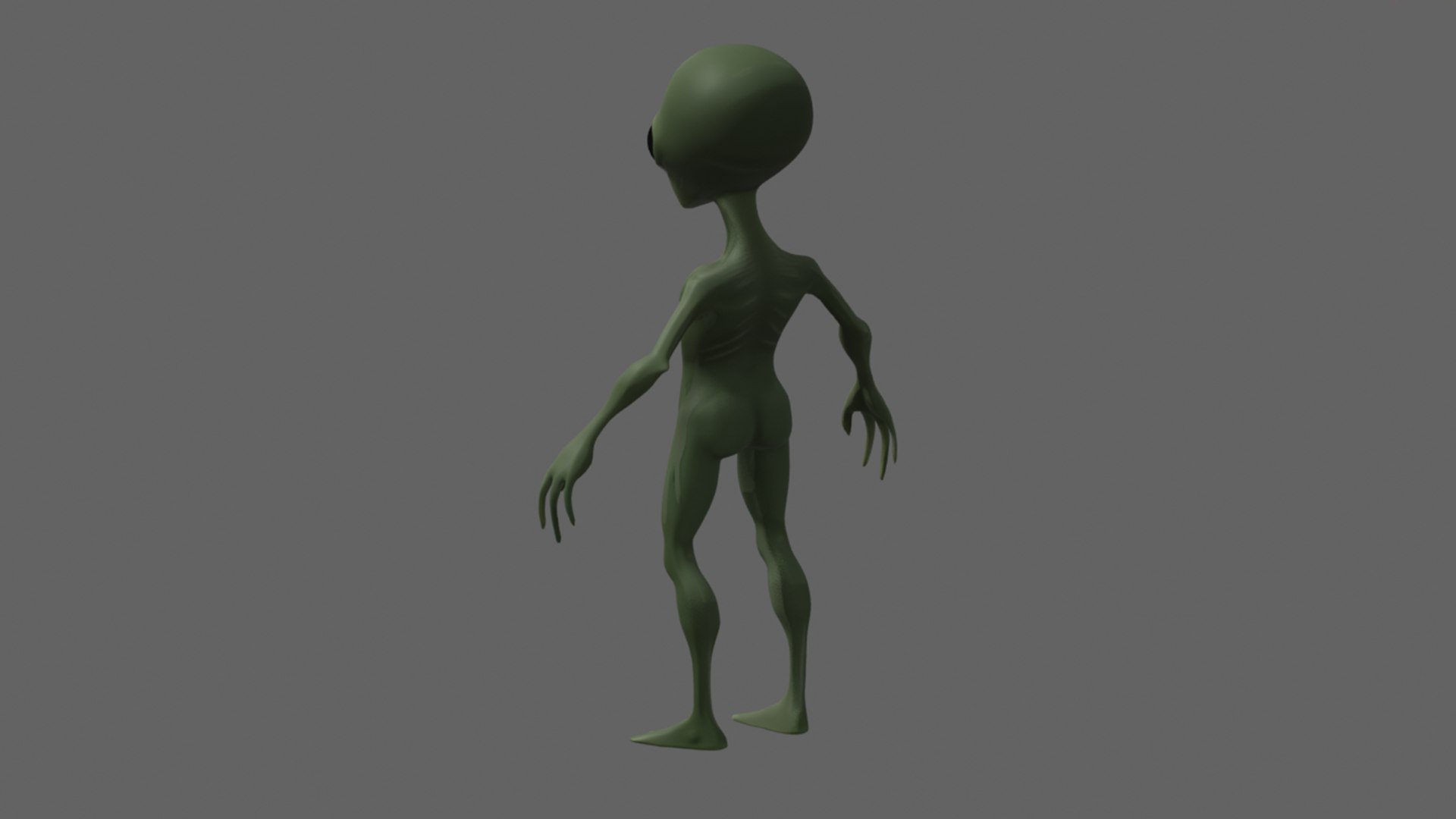 3D Grey Alien Blender Rig - TurboSquid 2334871
